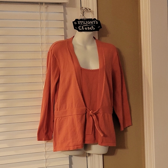 Cato | Sweaters | Cato Xl Sweater Coral Layered Look Long Sleeve | Poshmark